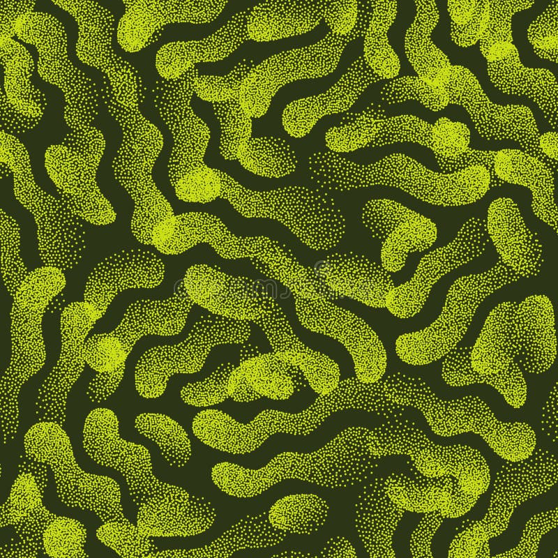 Vector Abstract Stippled Weird Seamless Pattern Stock Vector ...