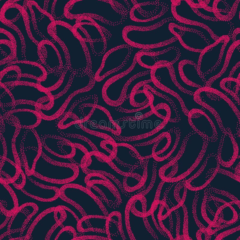 Vector Abstract Stippled Weird Seamless Pattern Stock Vector ...
