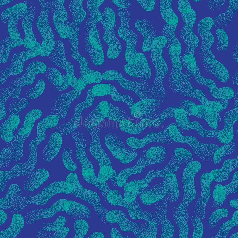 Vector Abstract Stippled Weird Seamless Pattern Stock Vector ...