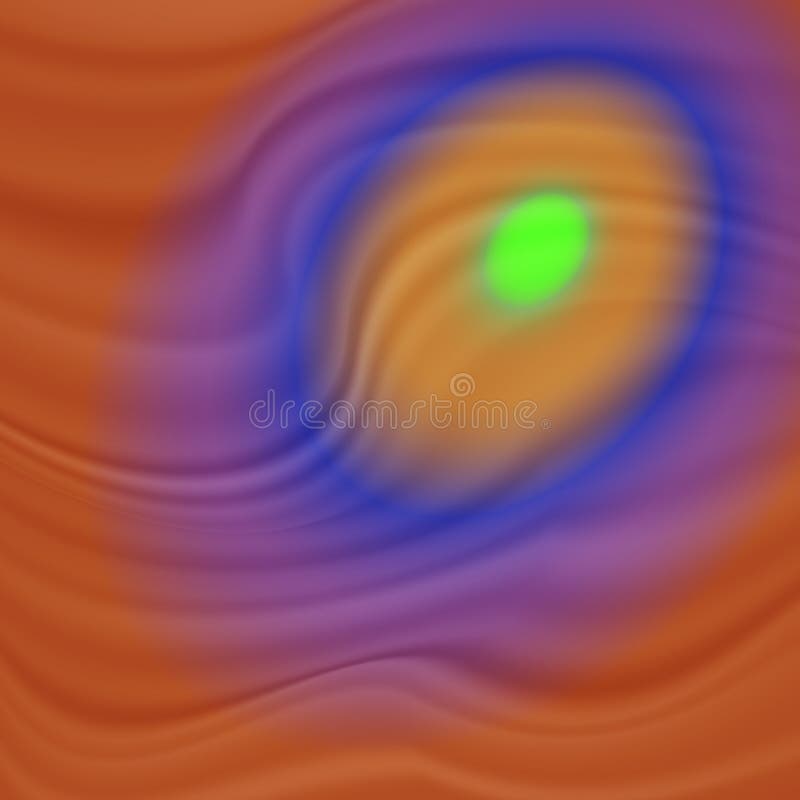 Vector, Abstract, Stylized Image of a Fantastic Green Sun Moving in ...