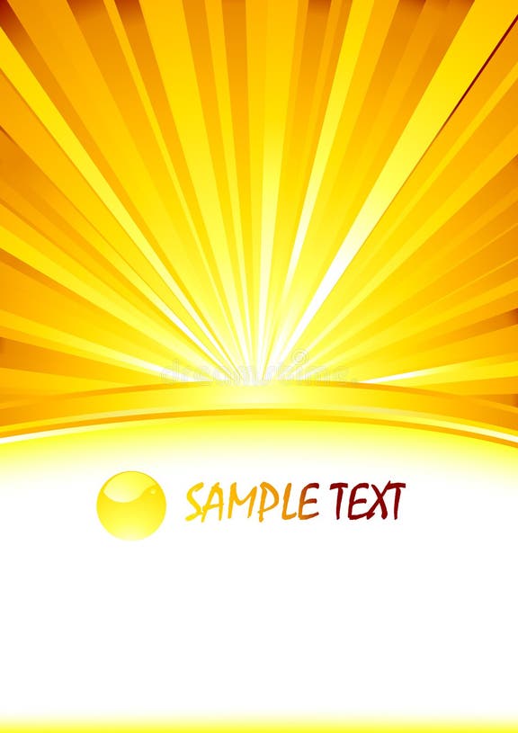 Vector Abstract Sunny Banner with Glass Sphere Stock Vector ...