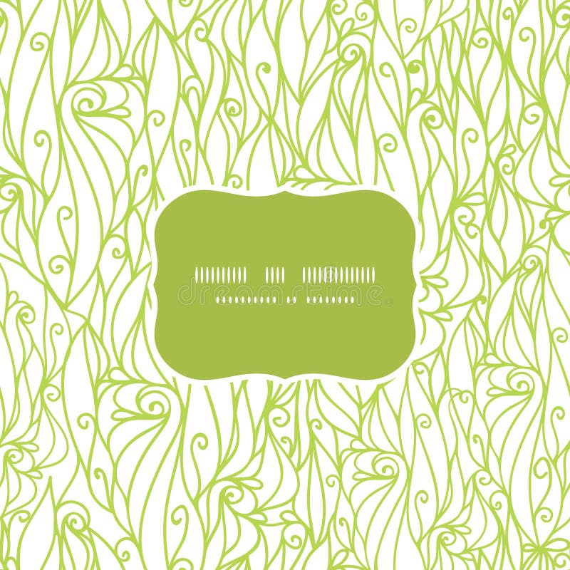 Vector Abstract Swirls Texture Frame Seamless Stock Vector ...