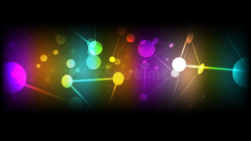 Vector Abstract Technological Colorful Cell Background Stock Vector ...