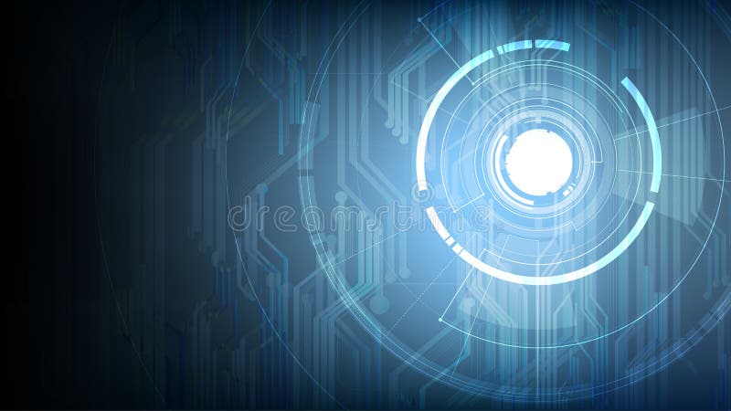 Vector Abstract Technological Touch Signal Background Stock Vector ...