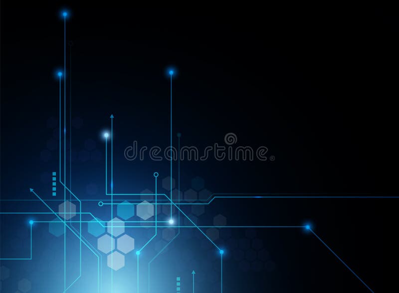 Vector Abstract Technology. Abstract Hi Tech. Vector Connect Lines ...