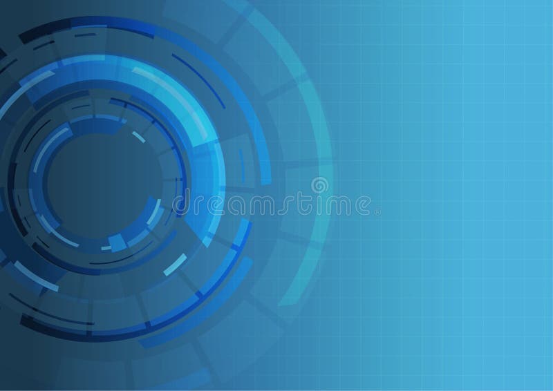 Vector : Abstract Technology Circle with Blue Grid Background Stock Vector - Illustration of ...