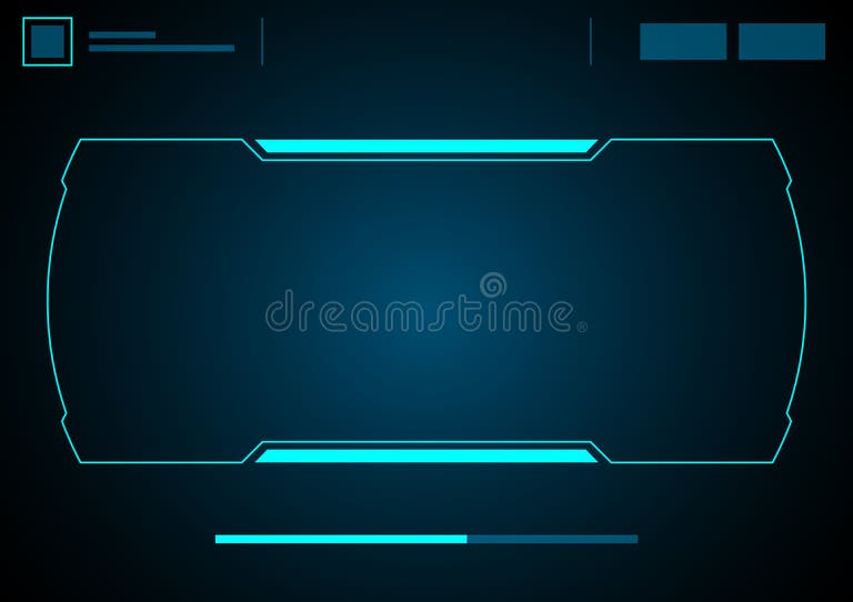 Abstract Technology Future Interface Hud Game Control Panel Design ...