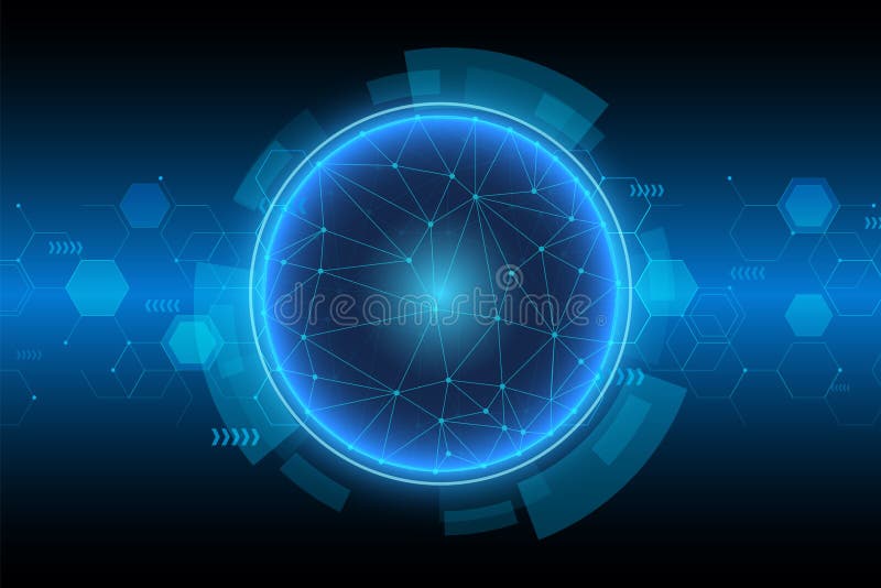 Vector Abstract Technology. Abstract Hi Tech. Vector Connect Lines ...