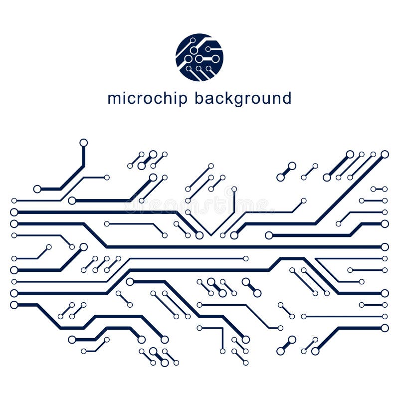 Vector Abstract Technology Illustration with Circuit Board. High Tech ...