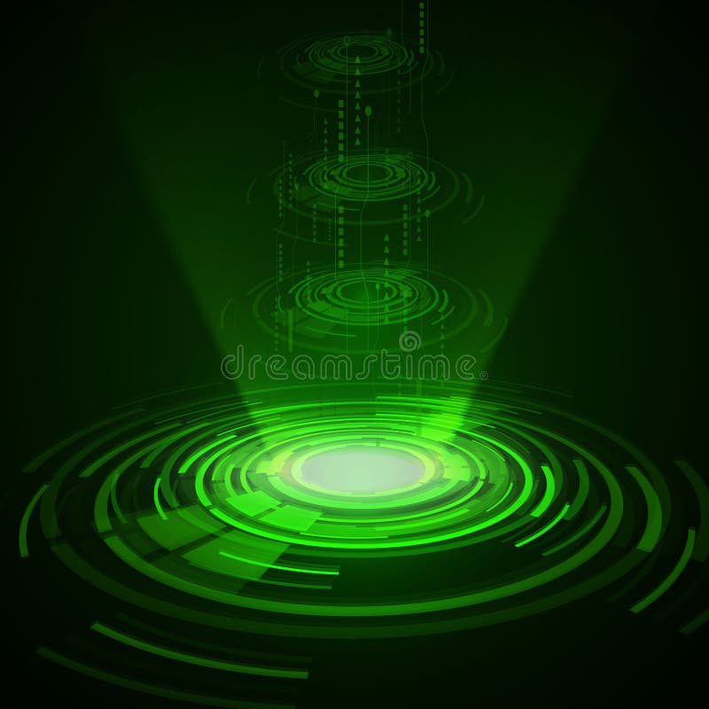 Abstract Technology Illustration with Concept Communication Global ...