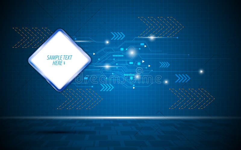 Innovation Blue Technology Binary Background Stock Illustration ...