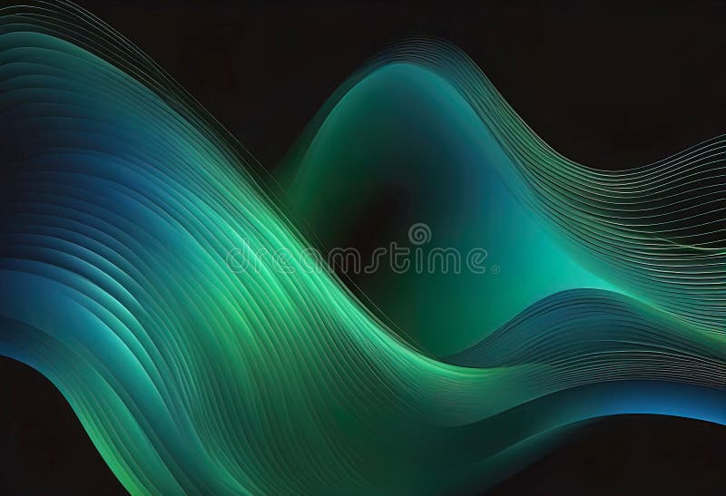 Vector Abstract Technology, Light Neon Digital Lines for Artificial ...
