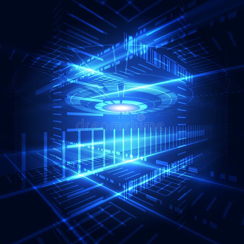 Vector Abstract Telecom Technology System, Background Stock Vector ...