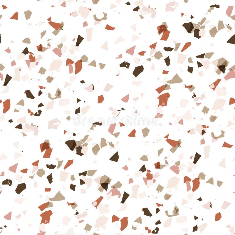 Vector Abstract Terazzo Seamless Pattern Stock Illustration ...