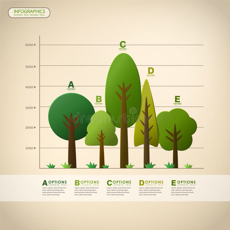 Vector Abstract Tree Infographics Stock Vector - Illustration of ...