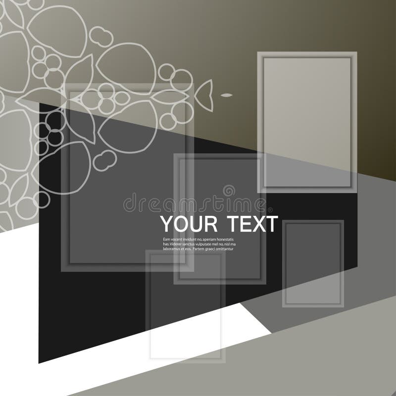 Vector Abstract Triangle and Square Illustration Stock Vector ...