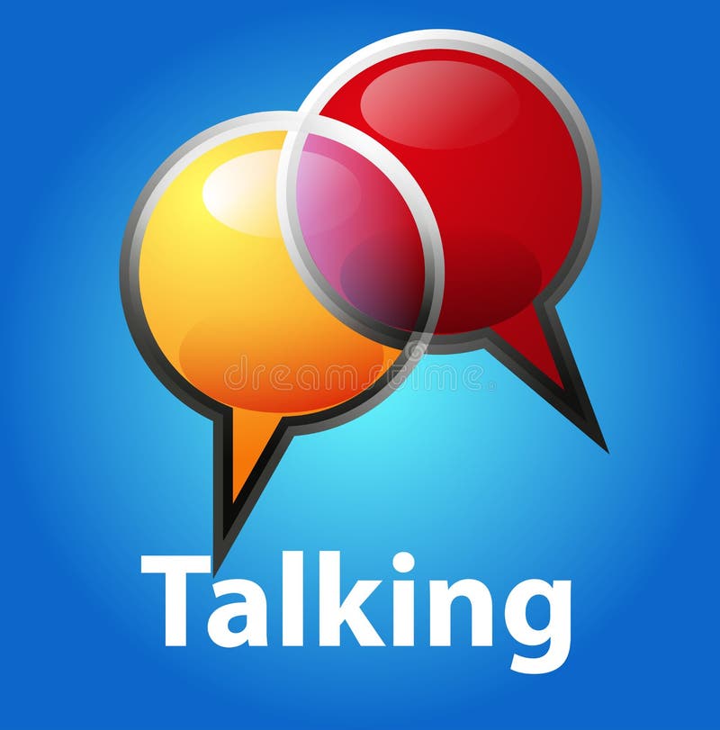 Talking symbol or icon stock vector. Illustration of forum - 138900119