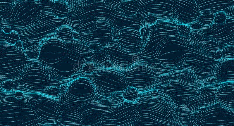 Futuristic Full Frame Backdrop with Organic Flowing Dots and Lines ...