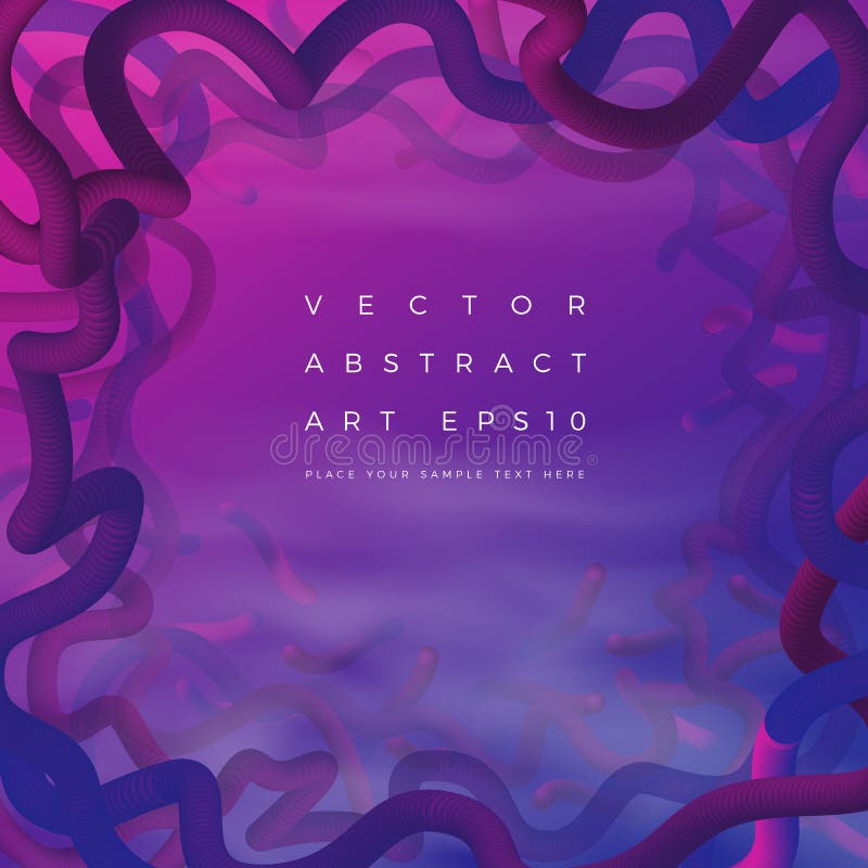 Vector Abstract Banner with Dark Moving Shapes Stock Vector ...