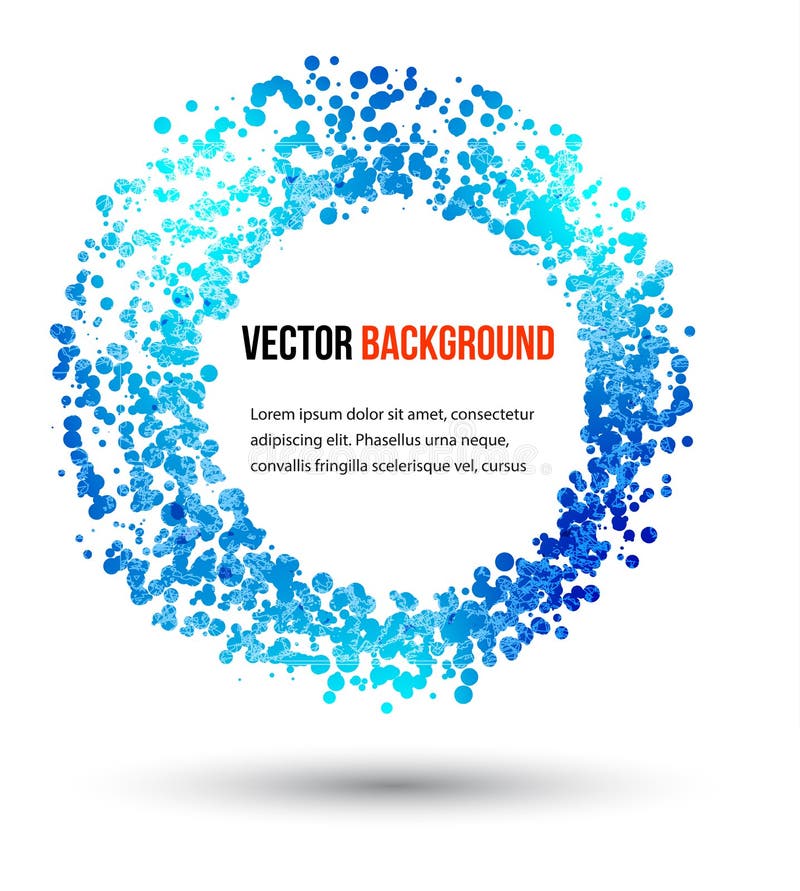 Vector Abstract Water and Circle. Stock Vector - Illustration of ...