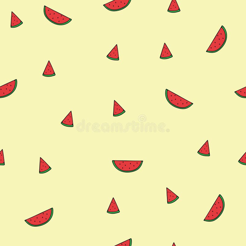 Watermelon Repeating Background Stock Illustration - Illustration of ...