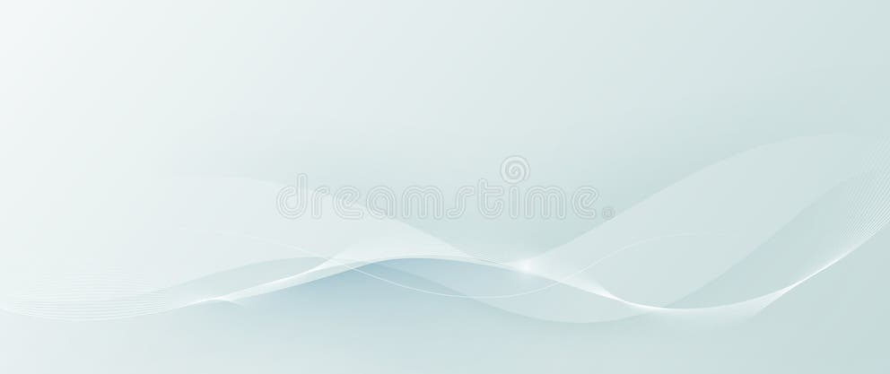 Vector Abstract Wave Line Pattern and Dot Line Particle on White, Gray ...