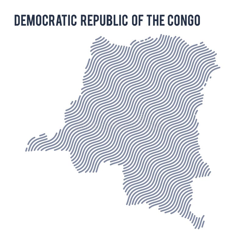 Vector Map of Congo Isolated on White Background. Stock Vector ...