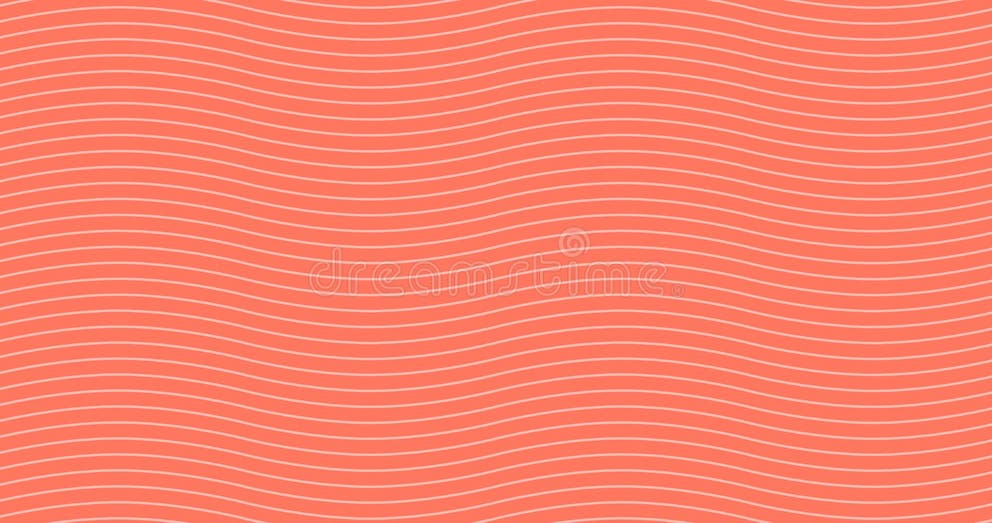 Vector Abstract Wave Pattern on Living Coral Background Stock Image ...