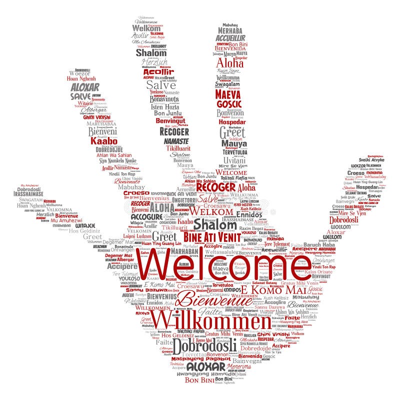 Vector Abstract Welcome or Greeting International Stock Vector ...