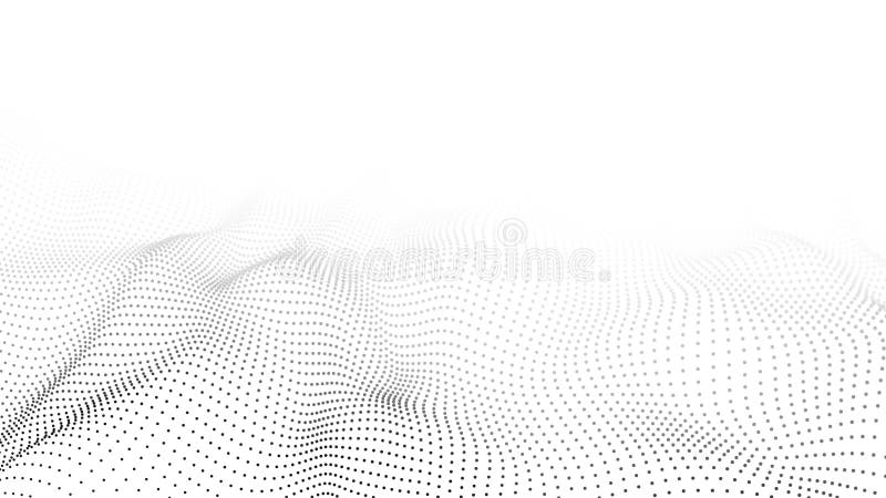 Vector Abstract White Futuristic Background. Big Data Visualization ...