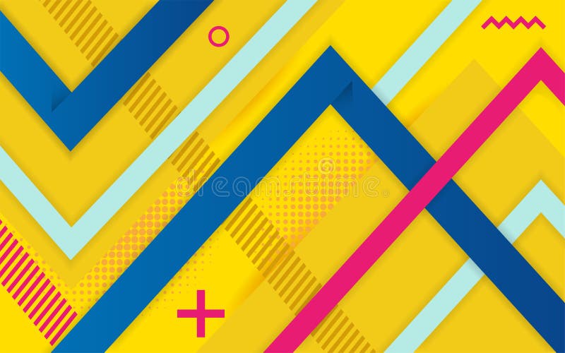 Vector Abstract Yellow Background Design. Modern Dynamical Colored ...