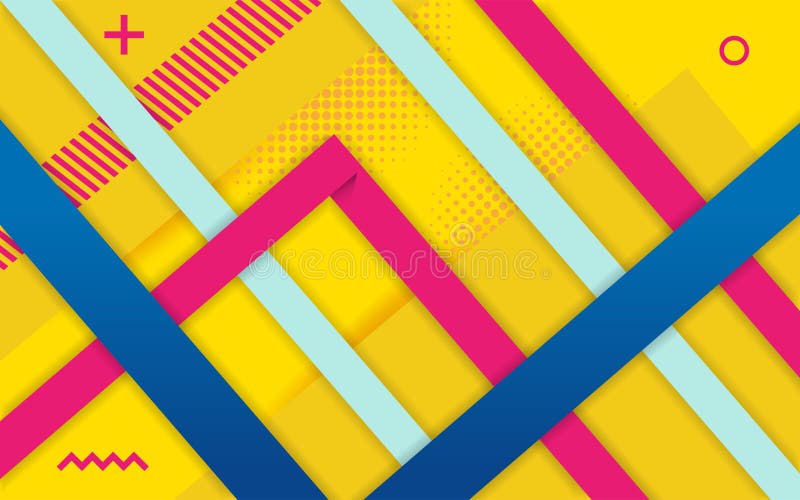 Vector Abstract Yellow Background Design. Modern Dynamical Colored ...