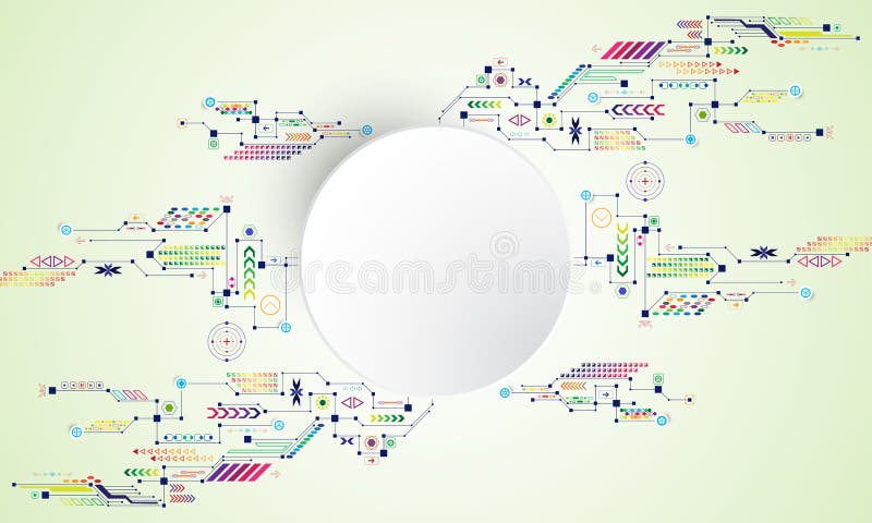 Vector Abstracte Achtergrond Van Technologische Innovatie Vector ...
