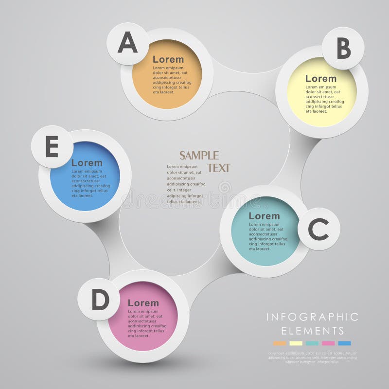 Vector Abstracte 3d Document Infographics Vector Illustratie ...