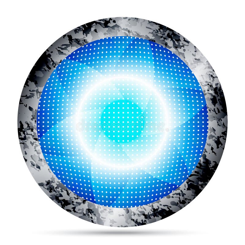 Vector Abstracto Azul Redondo Ilustración del Vector - Ilustración de ...