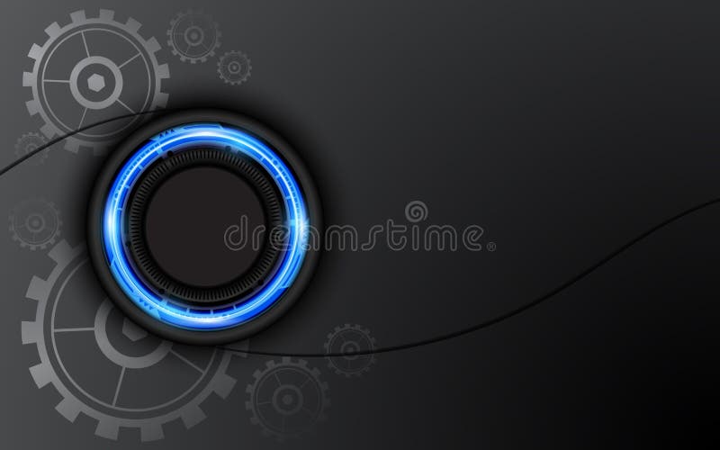 Vector Abstrakten High-Techen Knopffunktions-Systemkonzepthintergrund ...