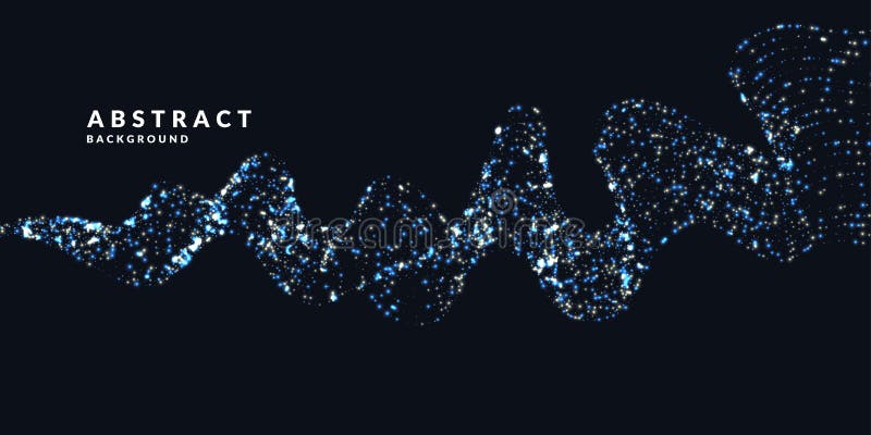 Vector Abstrakten Hintergrund Mit Farbige Dynamische Partikel Vektor ...