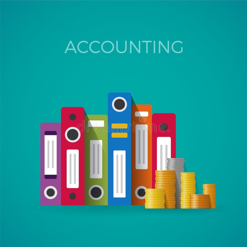 Vector Accounting Concept in Flat Style Stock Vector - Illustration of ...