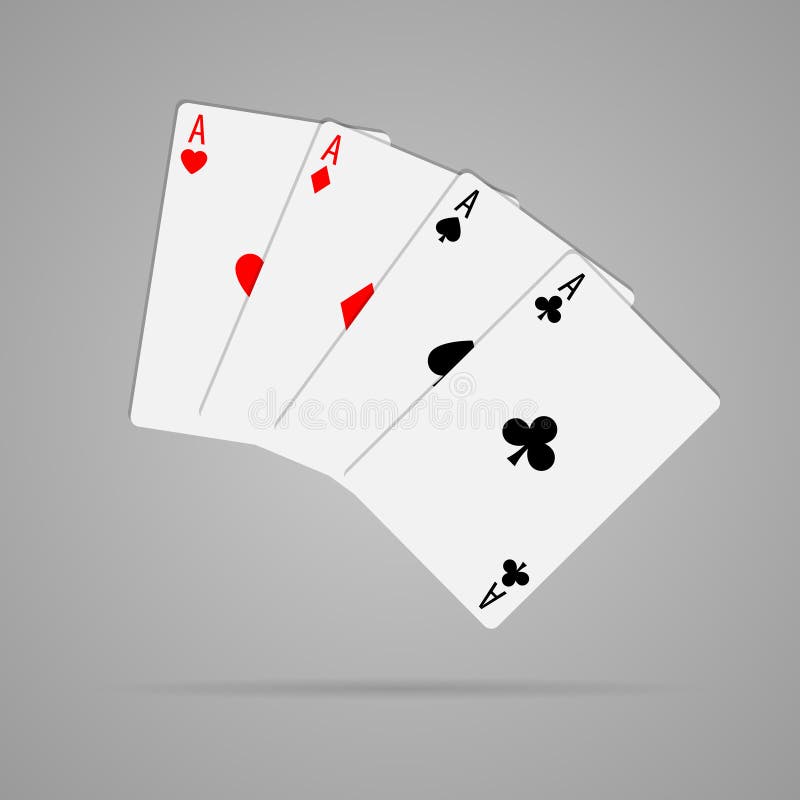 Vector ace hand stock illustration. Illustration of game - 38048919