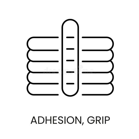 Vector Adhesion and Grip Icon with Editable Stroke Stock Vector ...