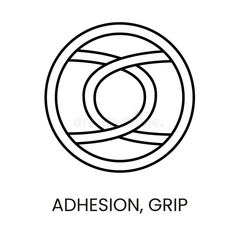 Vector Adhesion and Grip Icon with Editable Stroke Stock Vector ...