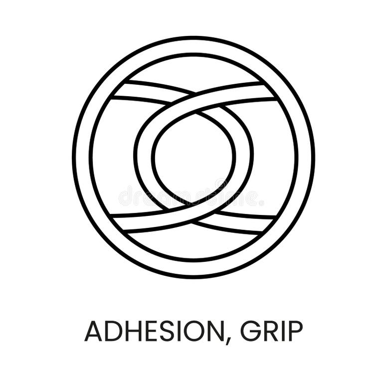Vector Adhesion and Grip Icon with Editable Stroke Stock Vector ...