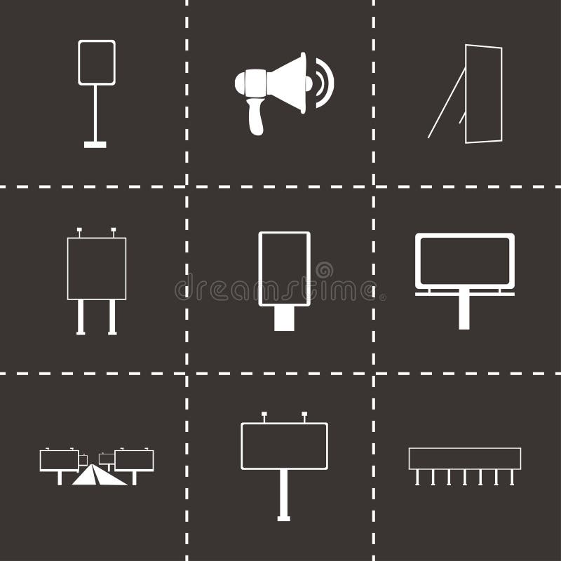 Vector Advertisement Icon Set Stock Vector - Illustration of dart ...