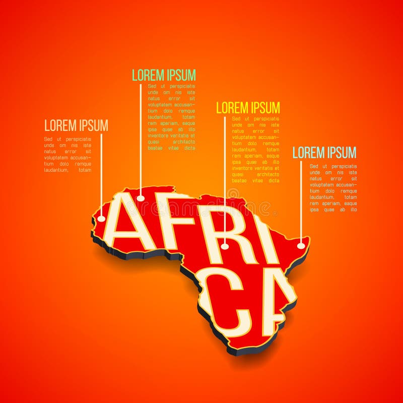 Africa - Infographics with Data Icons, Stock Vector - Illustration of ...