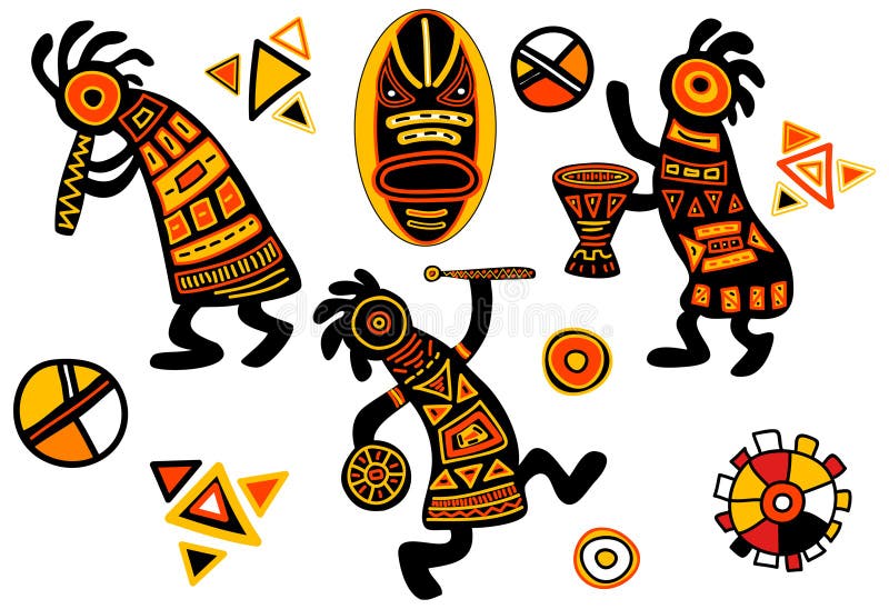 Vector African Traditional Patterns Stock Vector - Illustration of ...