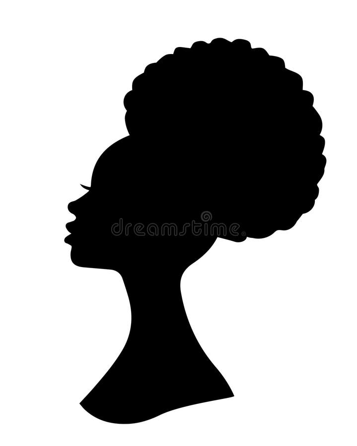 Afro Puff Silhouette Vector Stock Illustrations – 91 Afro Puff ...