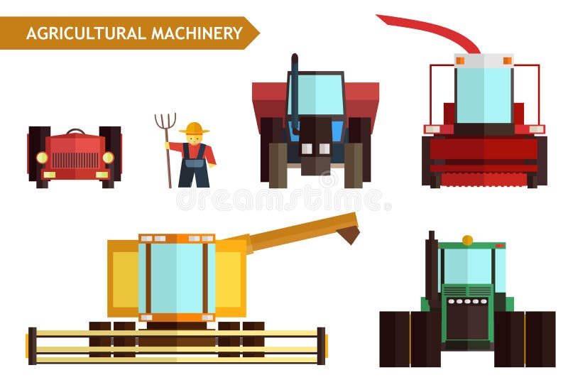 Vector Agricultural Machinery Stock Vector - Illustration of ...