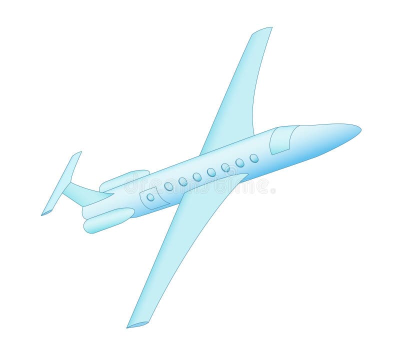 Vector airplane stock vector. Illustration of plane, transportation ...