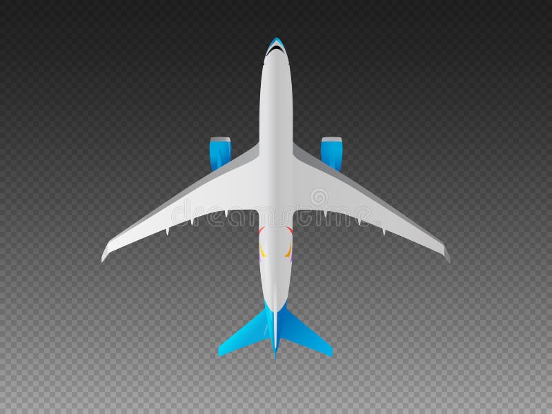 Airplane Top View Transparent Stock Illustrations – 127 Airplane Top ...