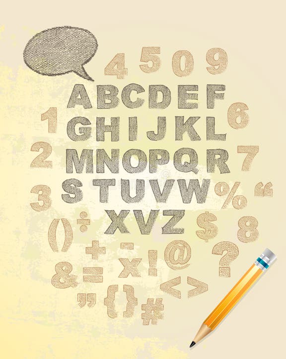 Vector alfabet Textuurverf vector illustratie. Illustration of idee ...